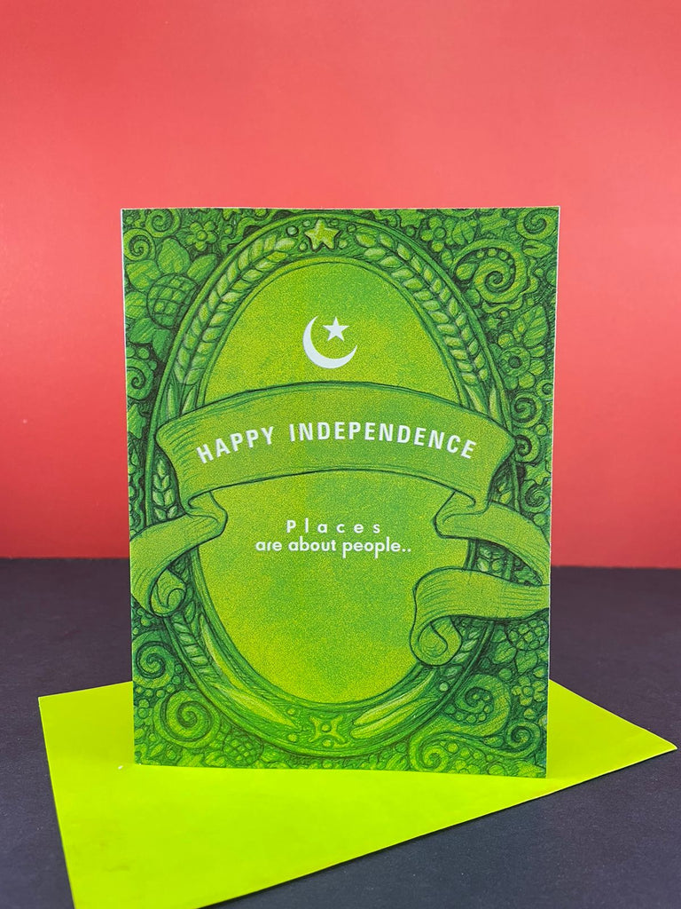 Card (Green) - Pakistan Day – thecardcompany
